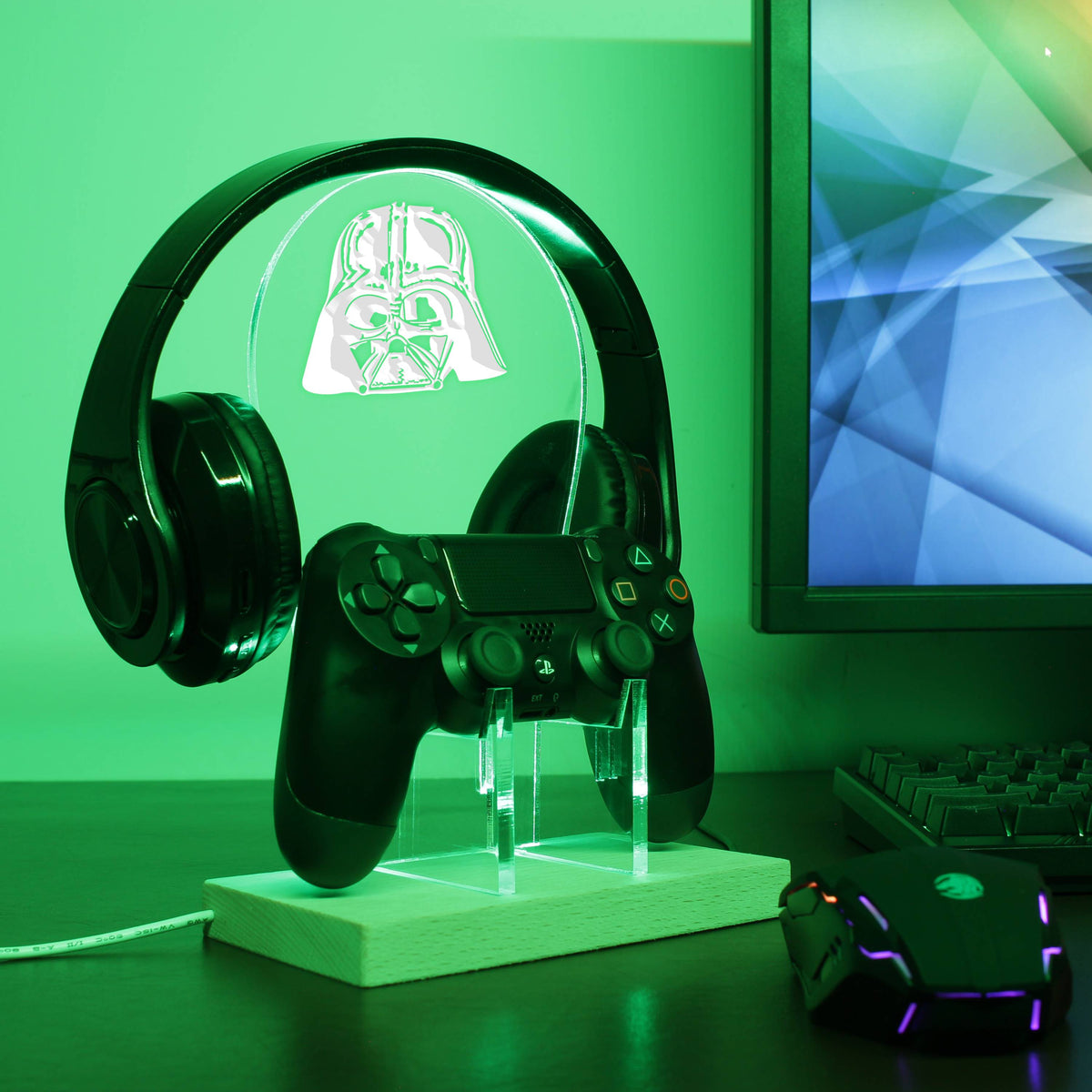 Star Wars Darth Vaders LED Gaming Headset Controller Stand | PRO LED SIGN