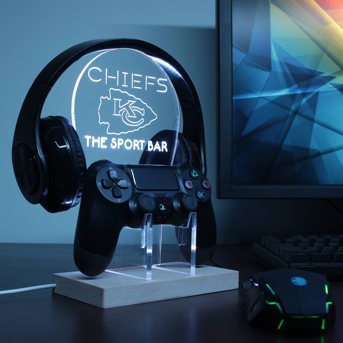 Kansas City Chiefs NFL Football Club Custom Personalized Led Headset ...