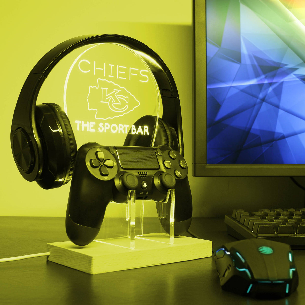 Kansas City Chiefs NFL Football Club Custom Personalized Led Headset ...