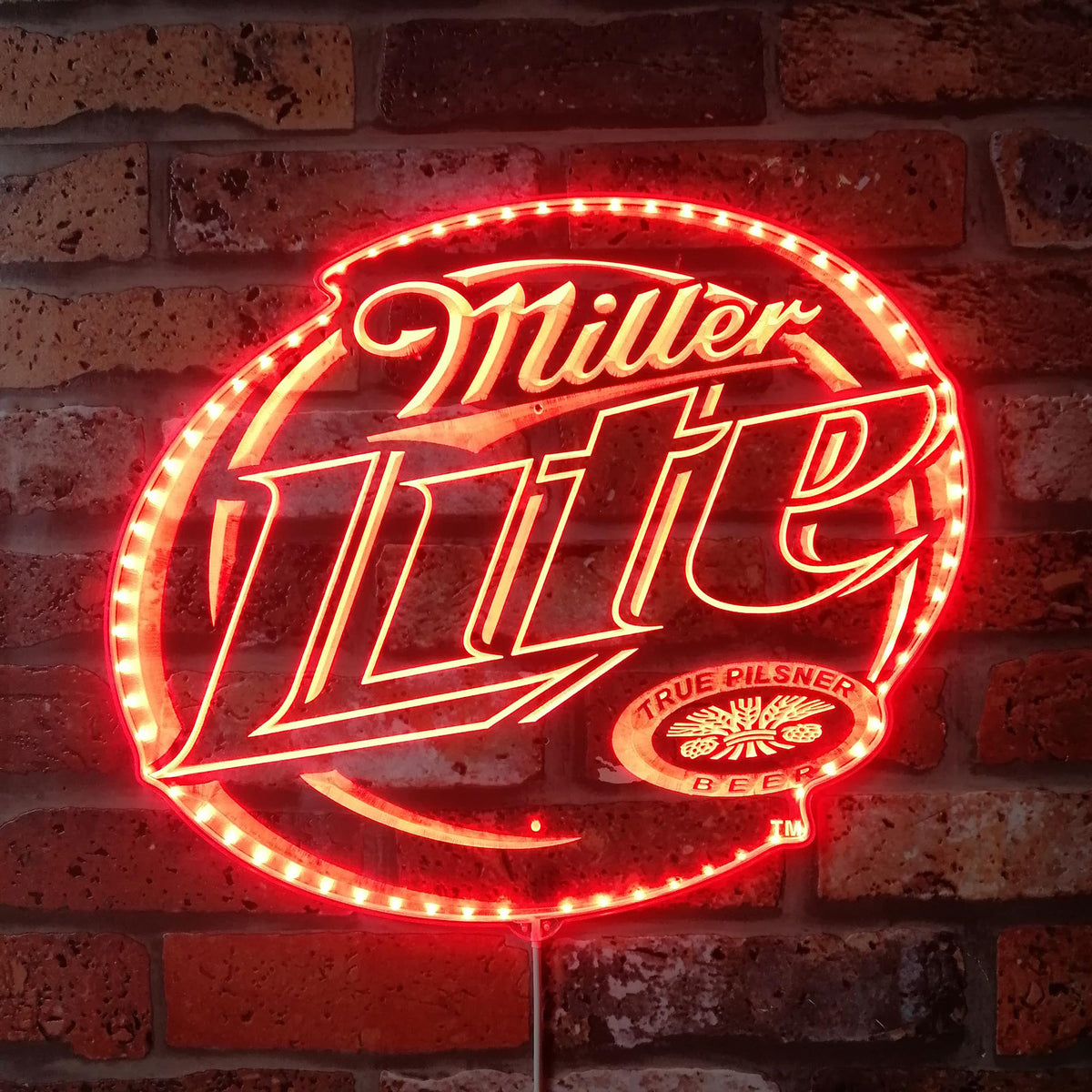 Miller Lite Dynamic RGB Edge Lit LED Sign | PROLEDSIGN