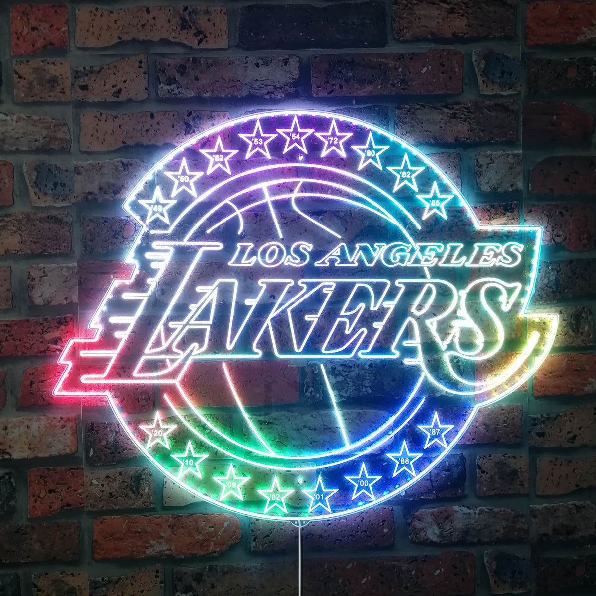 Lakers Dynamic RGB Edge Lit LED Sign | PROLEDSIGN