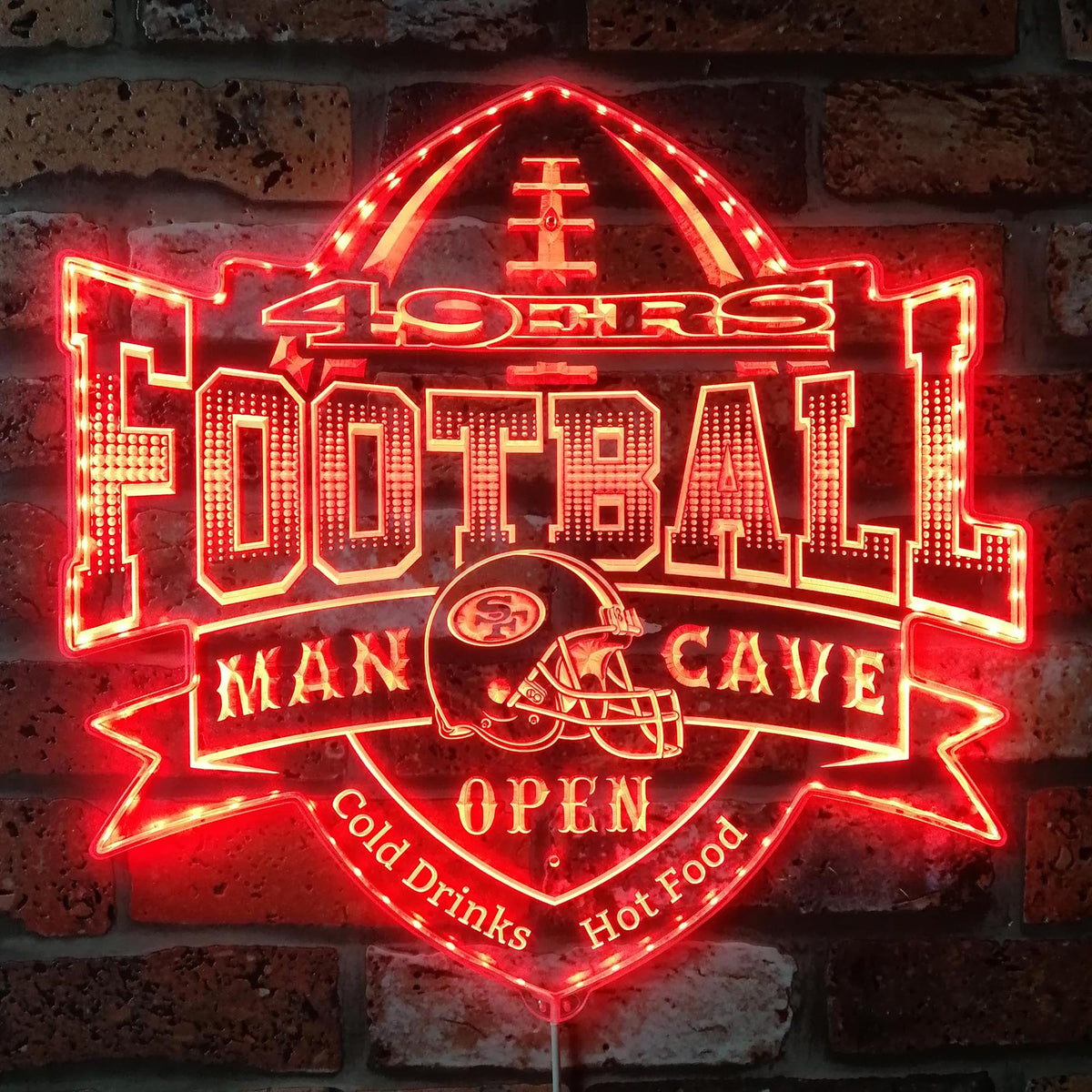 San Francisco 49ers Dynamic RGB Edge Lit LED Sign | PROLEDSIGN