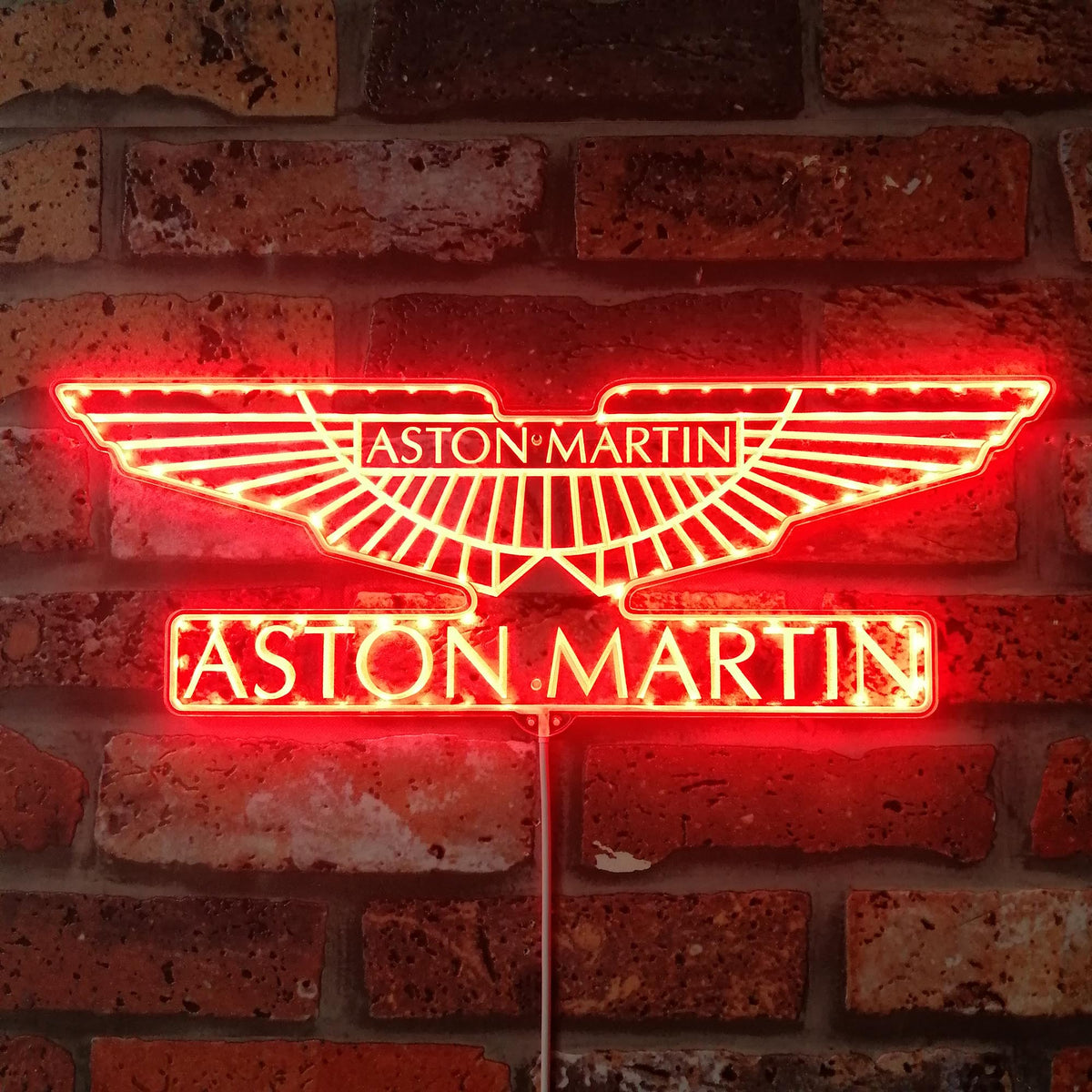 Aston Martin Dynamic RGB Edge Lit LED Sign | PROLEDSIGN