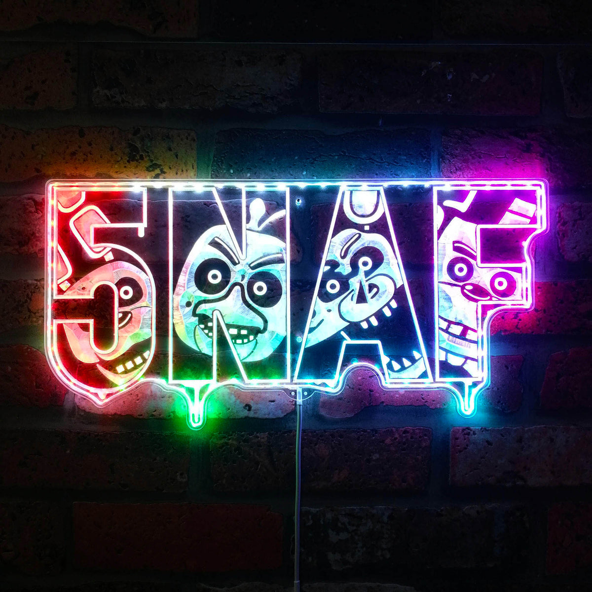 Five Nights at Freddy's FNAF Dynamic RGB Edge Lit LED Sign | PROLEDSIGN