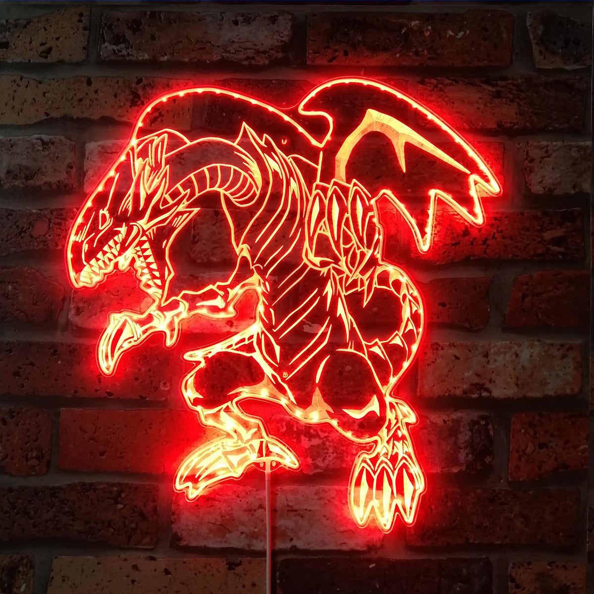 Blue-Eyes White Dragon Dynamic RGB Edge Lit LED Sign | PROLEDSIGN