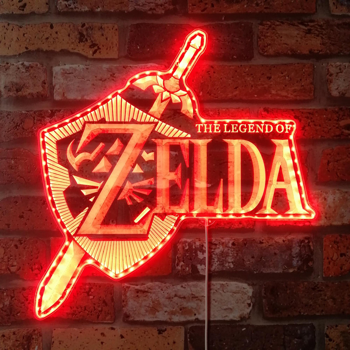 Legend of Zelda Dynamic RGB Edge Lit LED Sign | PROLEDSIGN