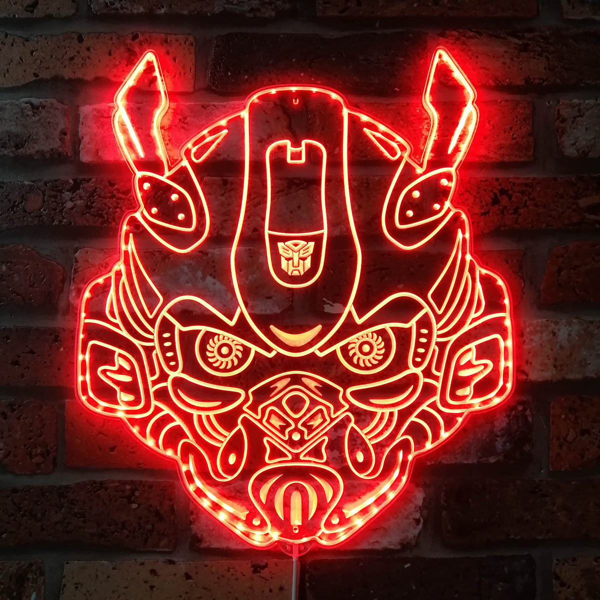 Bumblebee Head Dynamic RGB Edge Lit LED Sign | PROLEDSIGN