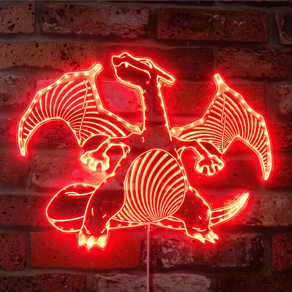 Charizard Pokemon Dynamic RGB Edge Lit LED Sign | PROLEDSIGN