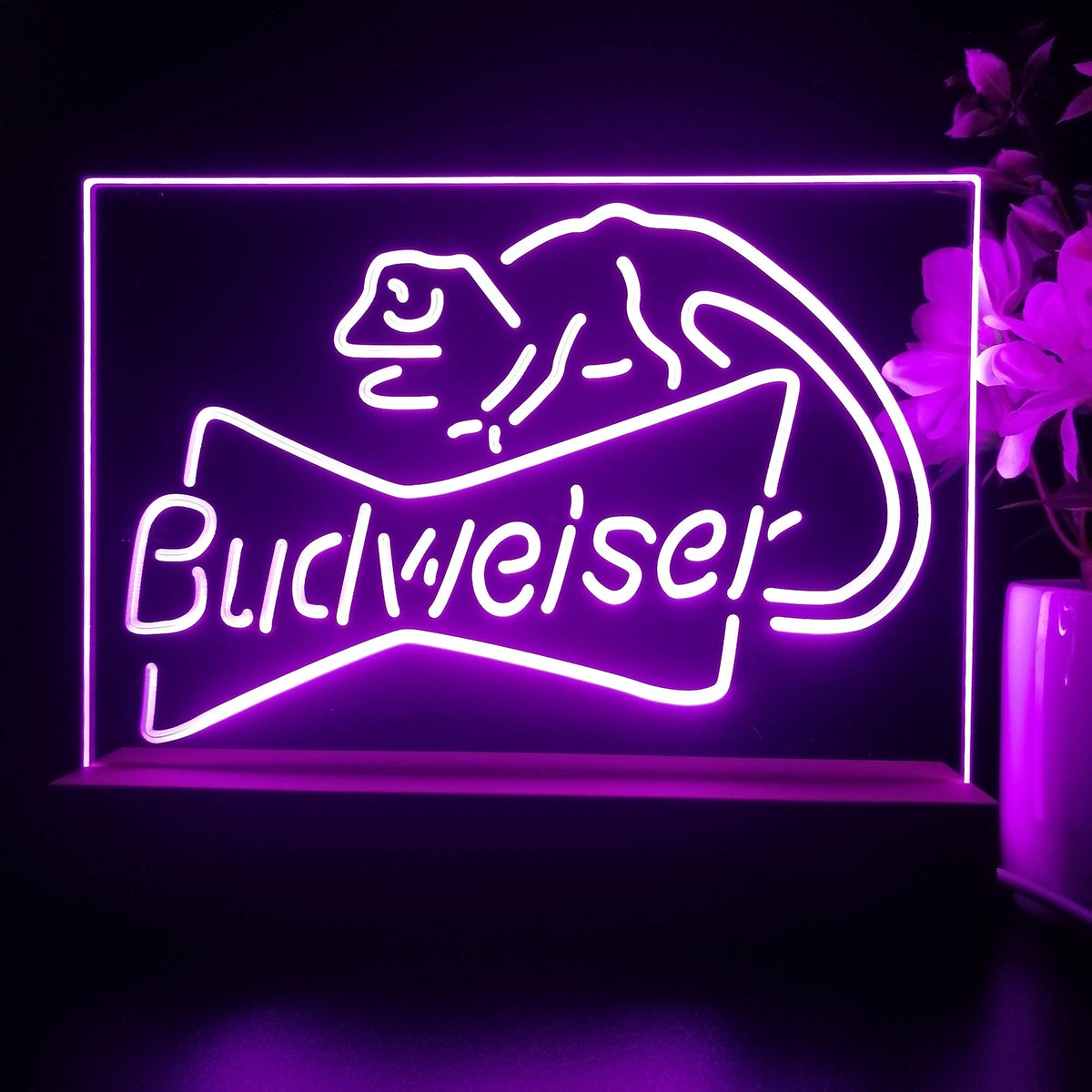 Budweiser Lizard Neon Pub Bar Sign LED Lamp | PRO LED SIGN