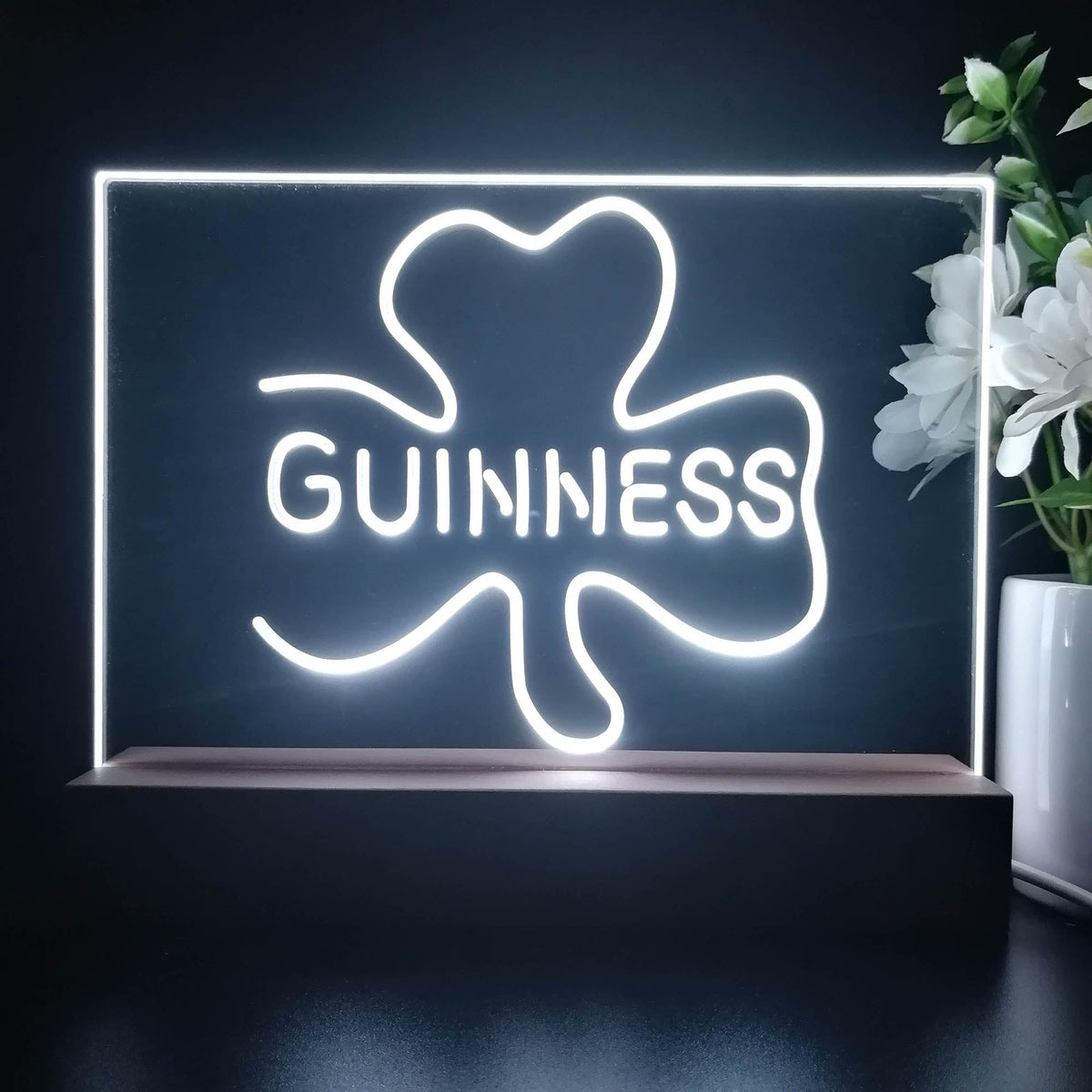 Guinness Shamrock Neon Pub Bar Sign LED Lamp | PRO LED SIGN