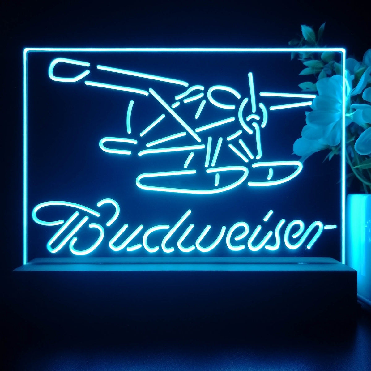 Budweiser Plane Neon Pub Bar Sign LED Lamp | PRO LED SIGN