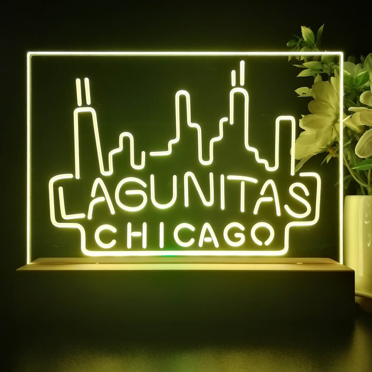Lagunitas Chicago Beer Neon Pub Bar Sign LED Lamp | PRO LED SIGN