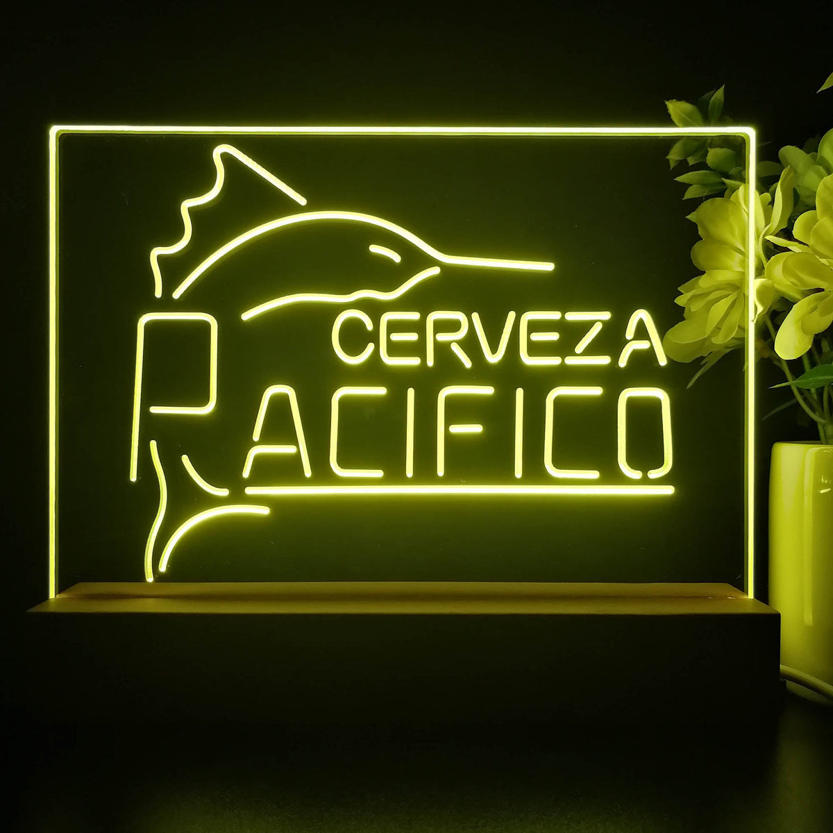 Cerveza Pacifico Large Marlin Neon Pub Bar Sign LED Lamp | PRO LED SIGN