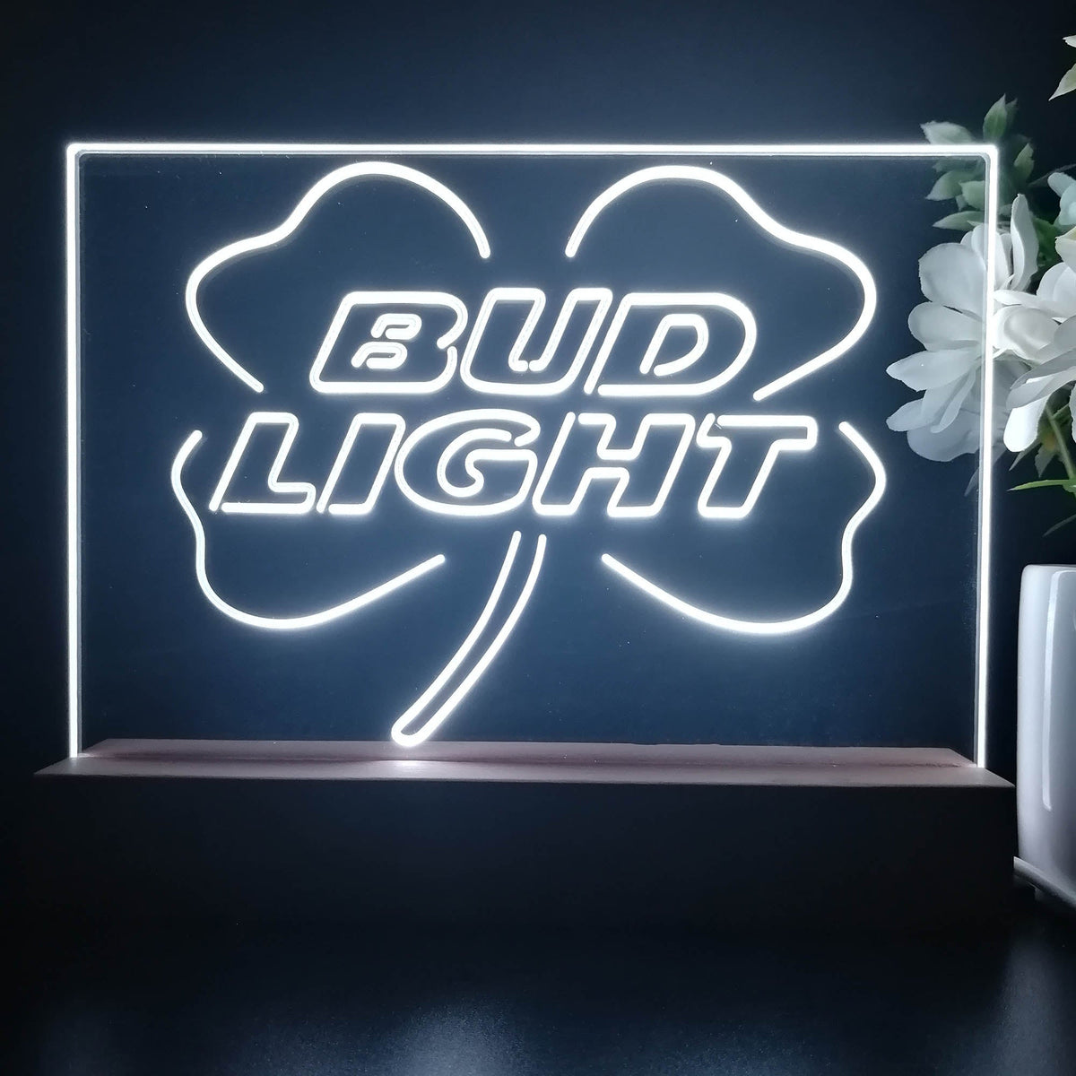 Bud Lights Clover Beer Neon Pub Bar Sign LED Lamp | PRO LED SIGN