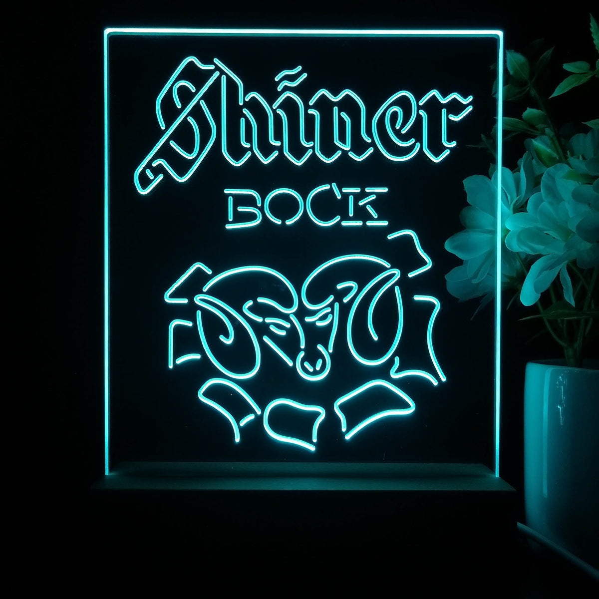 Shiner Bock Ram Beer Night Light Pub Bar Sign LED Lamp | PRO LED SIGN