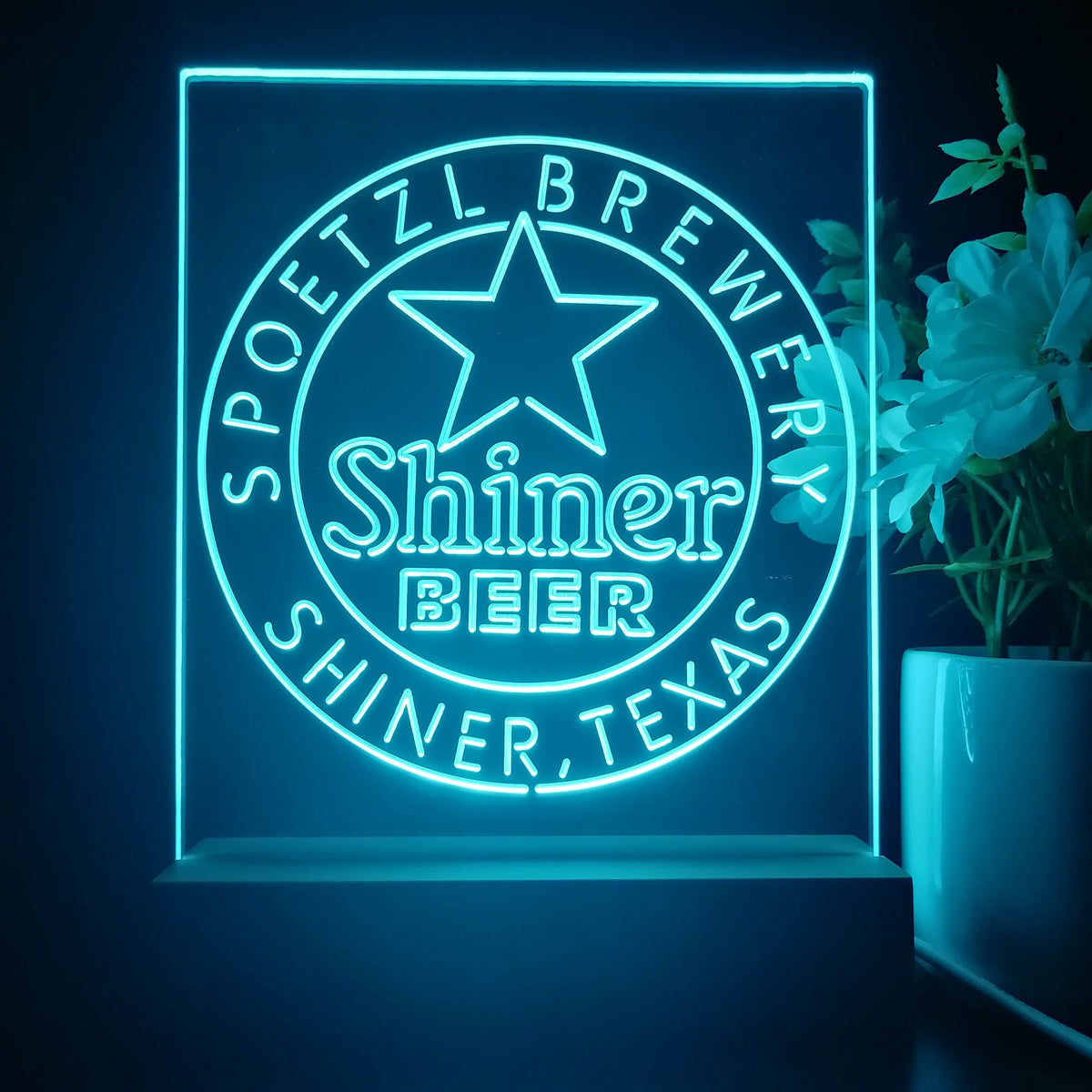 Shiner Beer Star Neon Sign Table Lamp Display | PRO LED SIGN