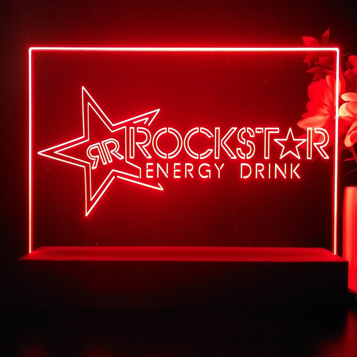 Rockstar US Beverages Star Neon Pub Bar Sign LED Lamp | PRO LED SIGN