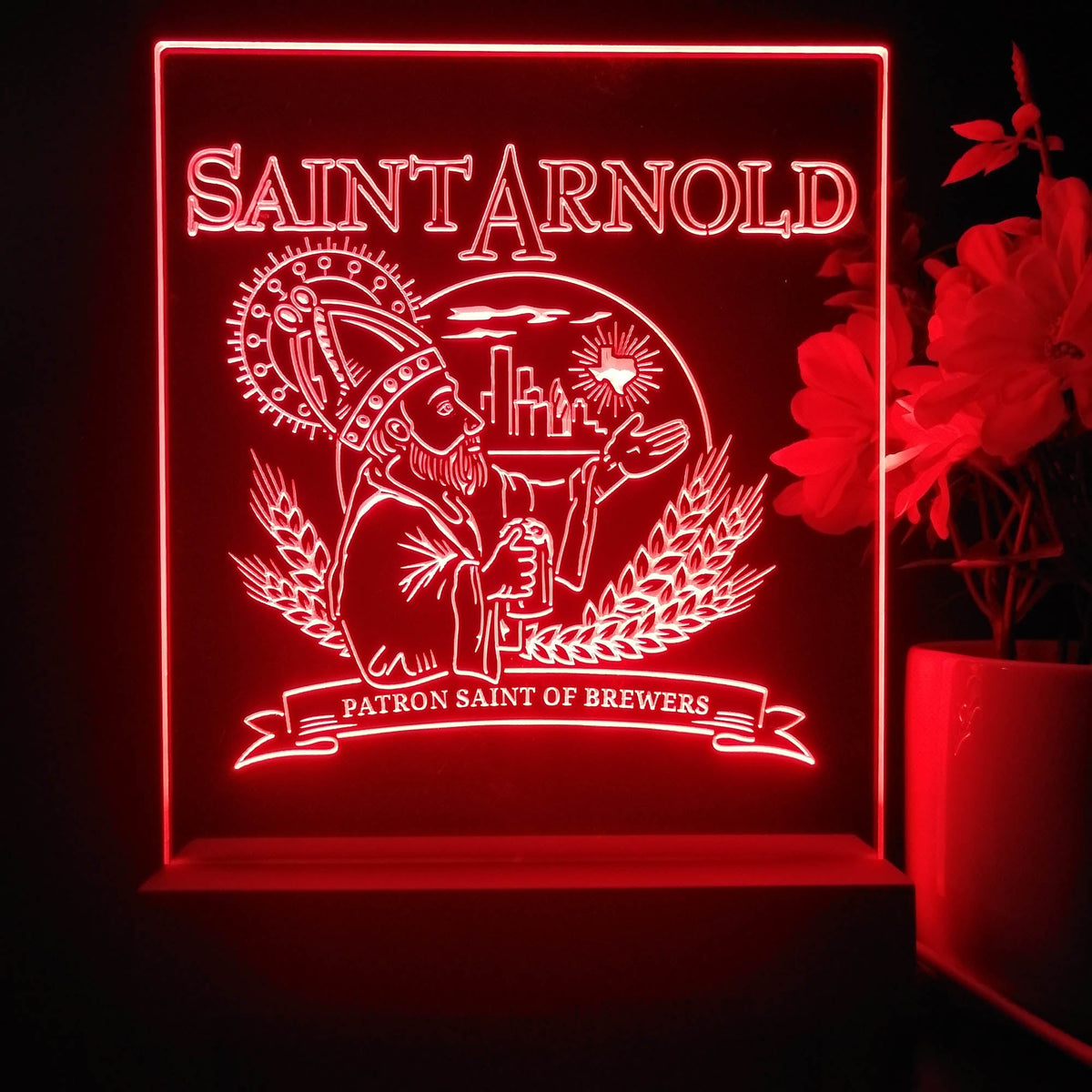 Saint Arnold Brewing Co. Neon Sign Table Lamp Display | PRO LED SIGN