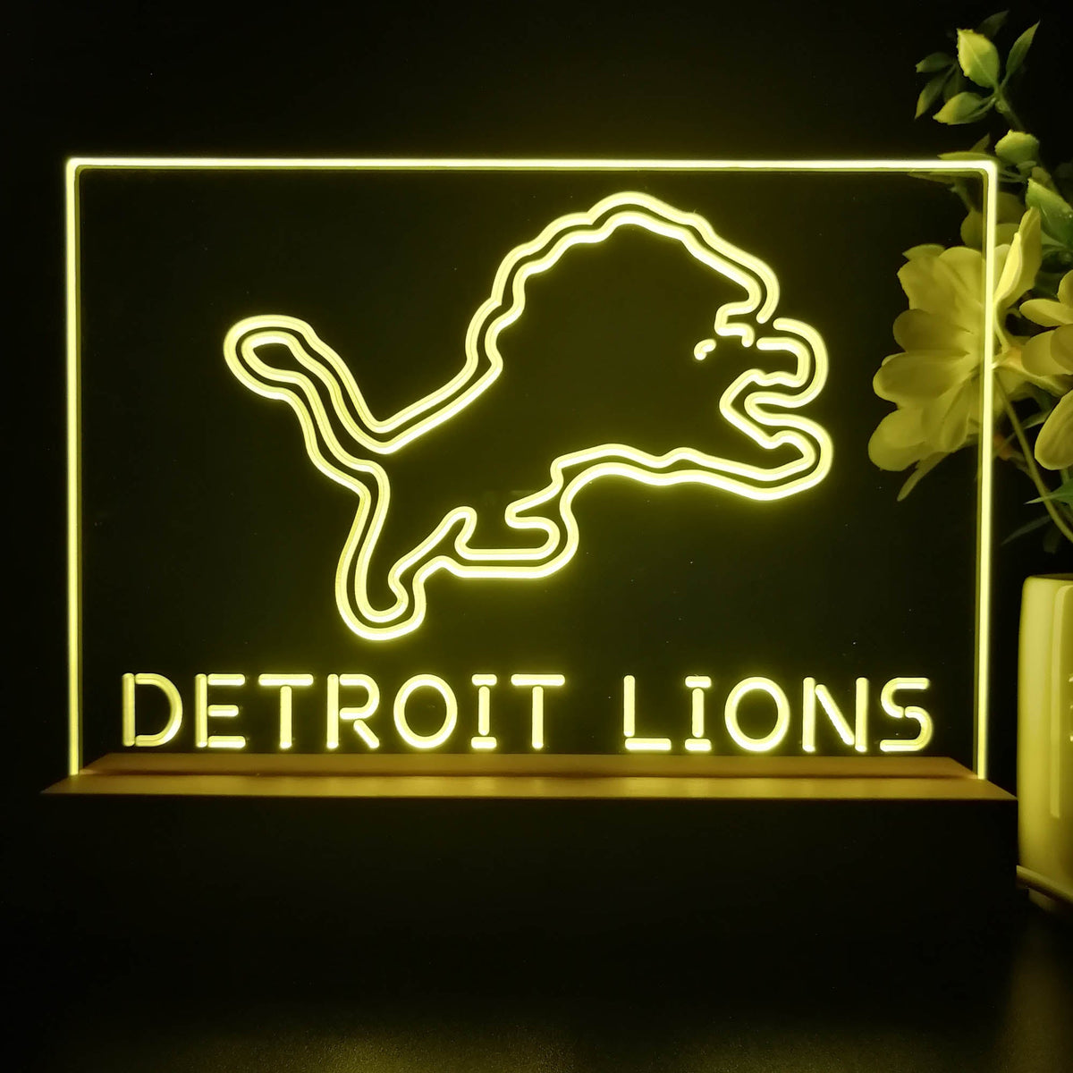 Detroit Lions Neon Pub Bar Sign LED Lamp | PRO LED SIGN