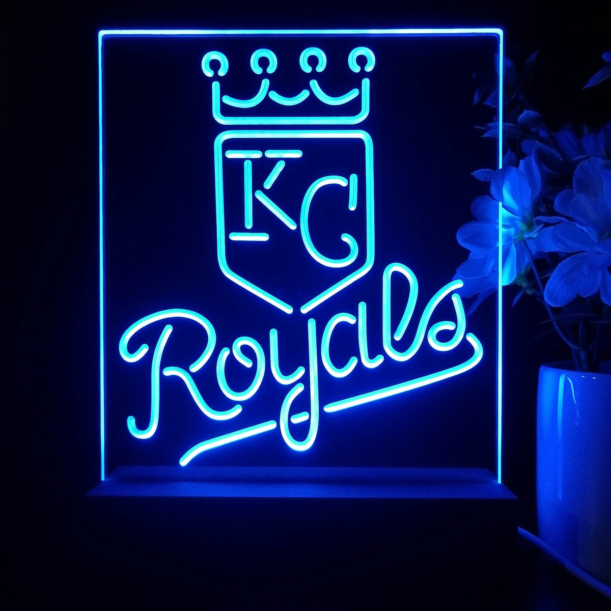 Kansas City Royals Neon Sign Table Lamp Display | PRO LED SIGN
