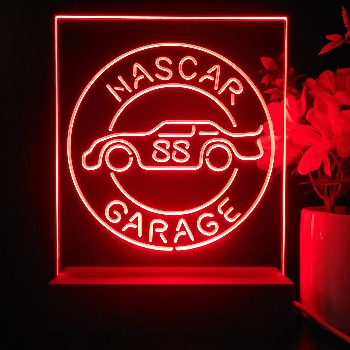Nascar 88 Garage Dale Jr. Neon Sign Table Lamp Display | PRO LED SIGN