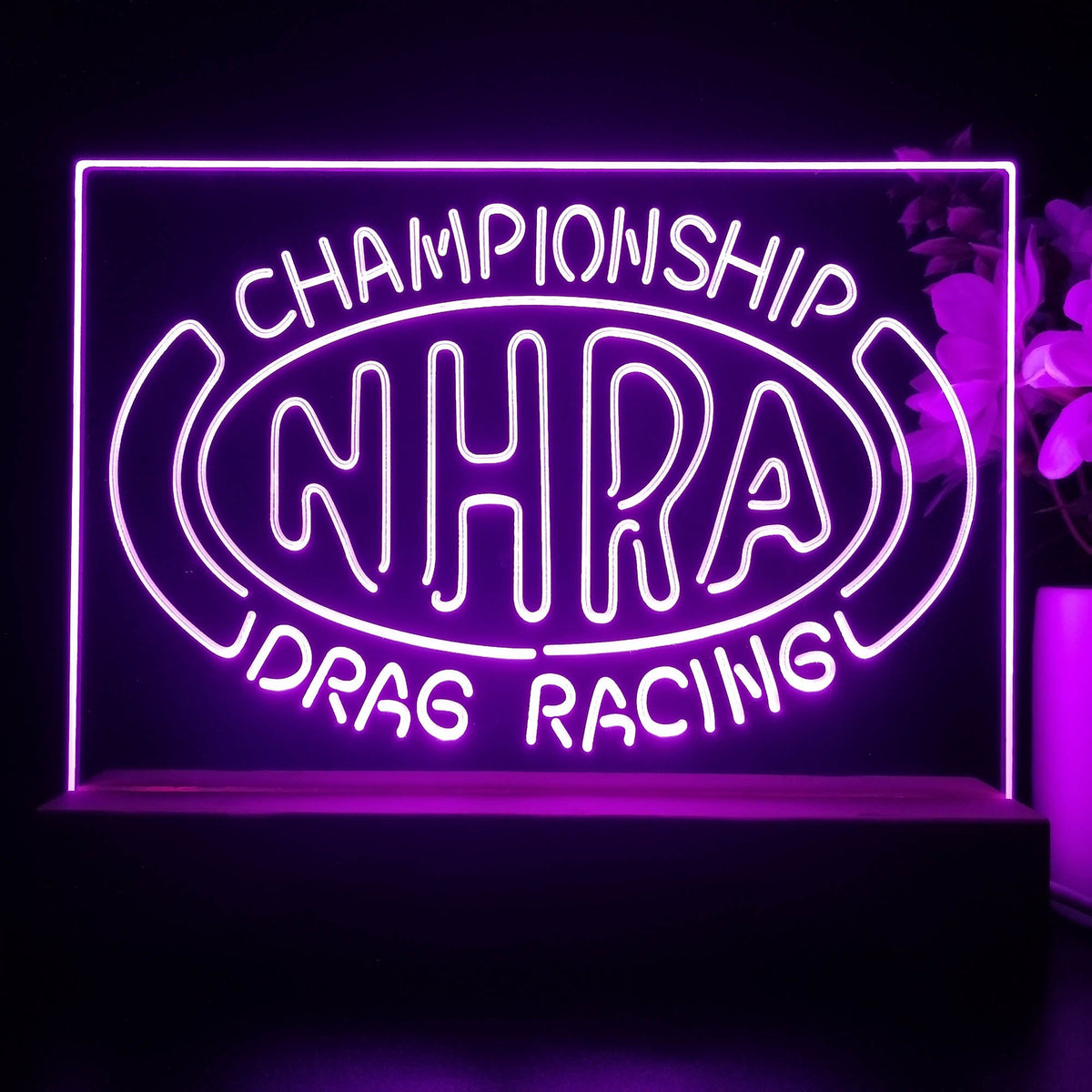 NHRA Drag Racing Neon Sign Table Lamp Display | PRO LED SIGN