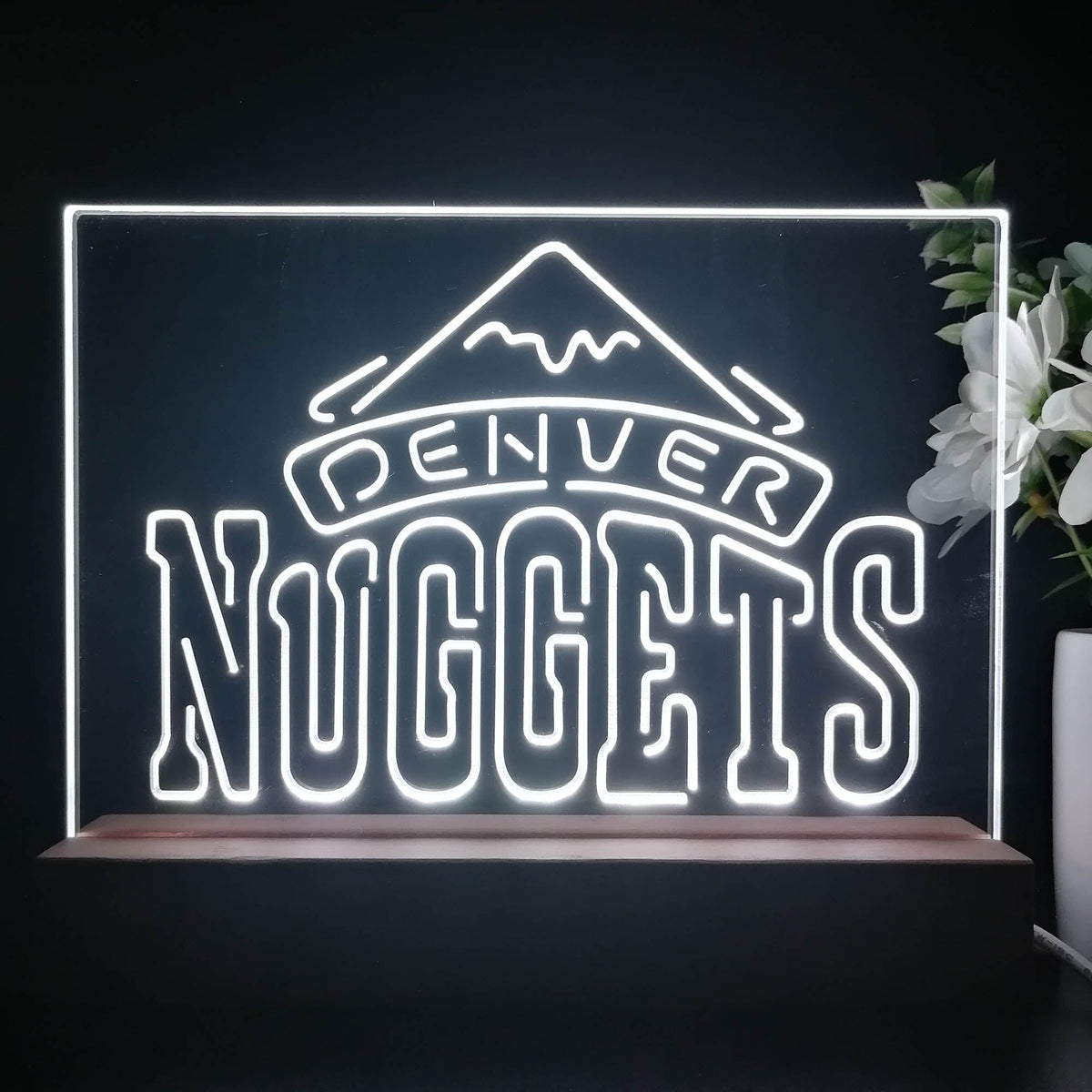 Denver Nuggets Neon Sign Table Lamp Display | PRO LED SIGN