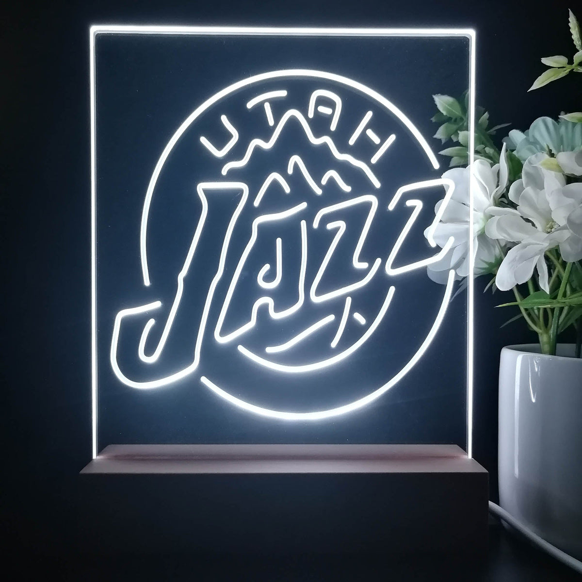 Utah Jazz Neon Sign Table Lamp Display | PRO LED SIGN