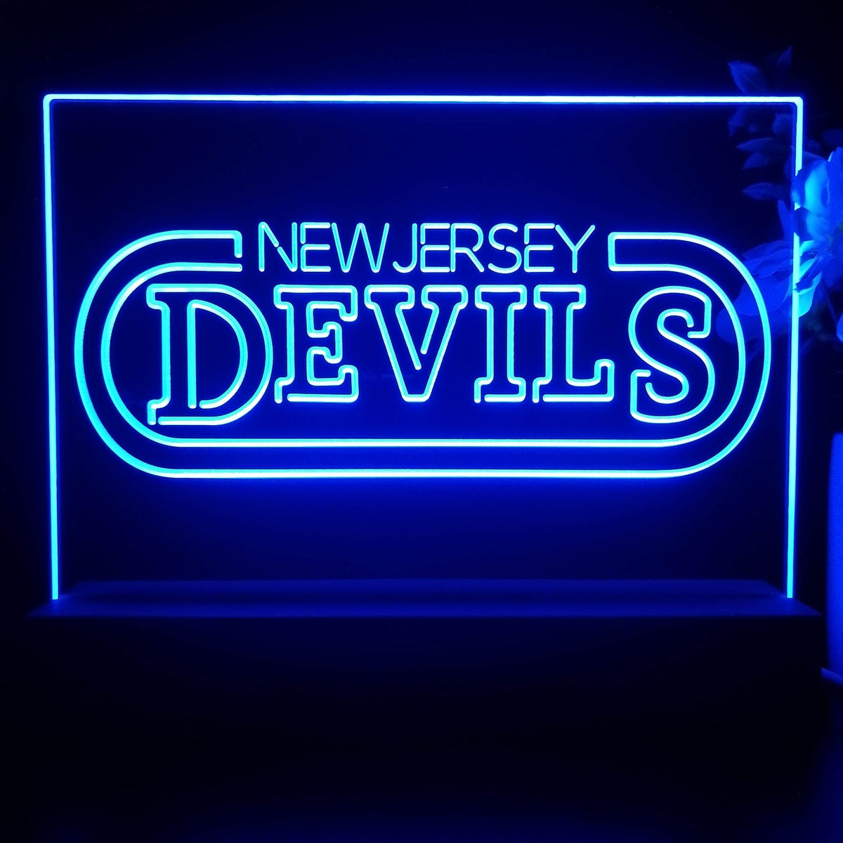New Jersey Devils Neon Sign Table Lamp Display | PRO LED SIGN