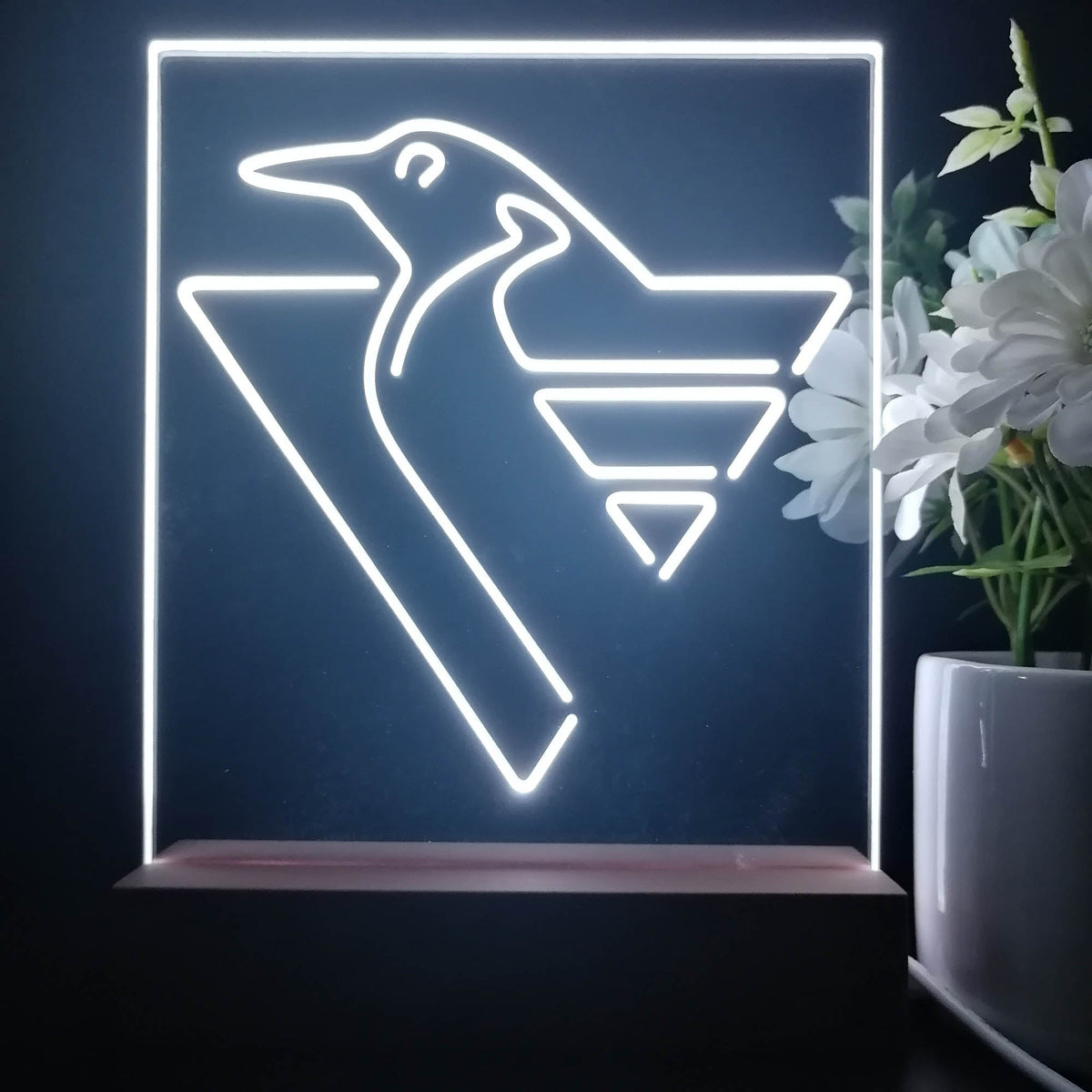 Pittsburgh Penguins Neon Sign Table Lamp Display | PRO LED SIGN