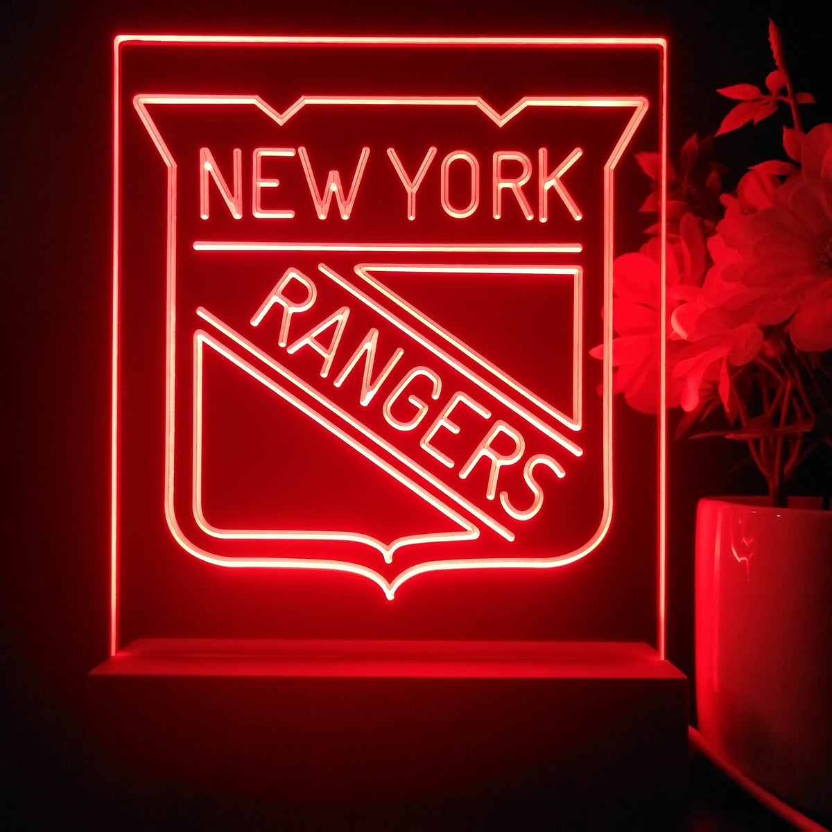 New York Rangers Neon Sign Table Lamp Display | PRO LED SIGN