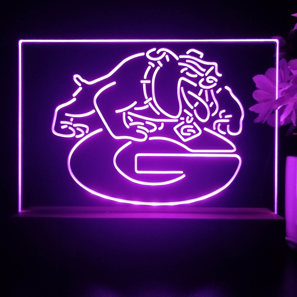 Georgia Bulldogs Neon Pub Bar Sign LED Lamp | PRO LED SIGN