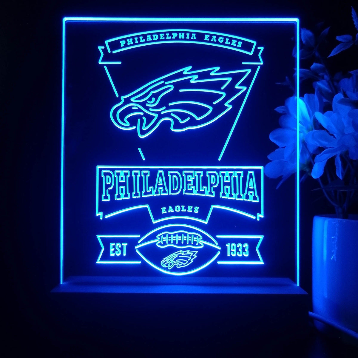 Philadelphia Eagles LED Desk Lamp | Eagles Fan Room Decor