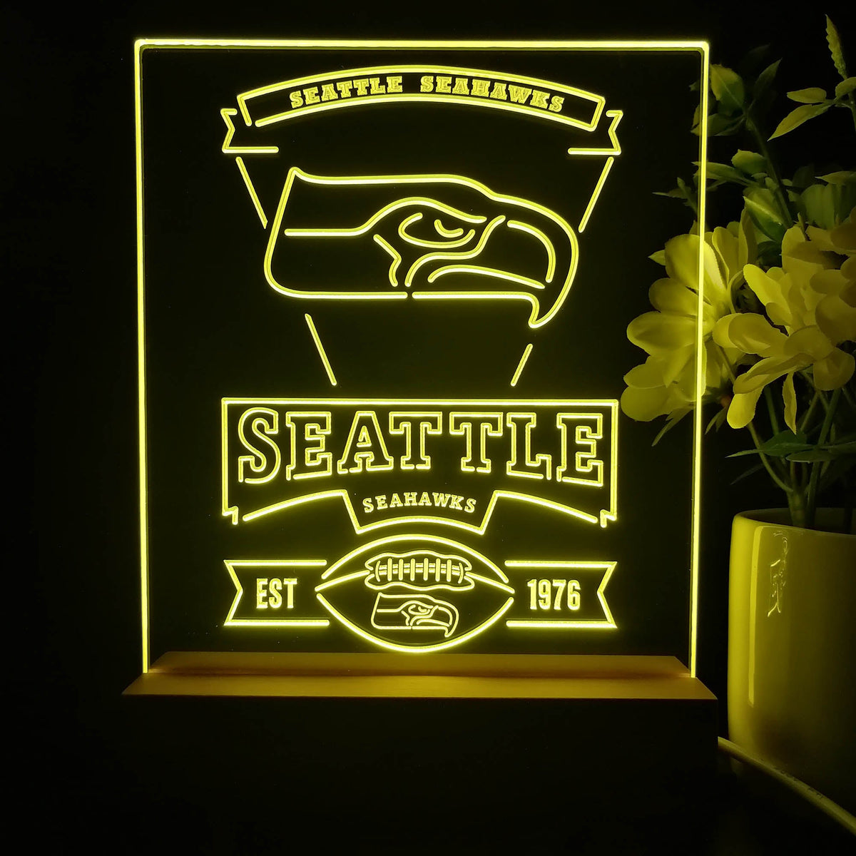 Seattle Seahawks Neon Pub Bar Sign LED Lamp | PRO LED SIGN
