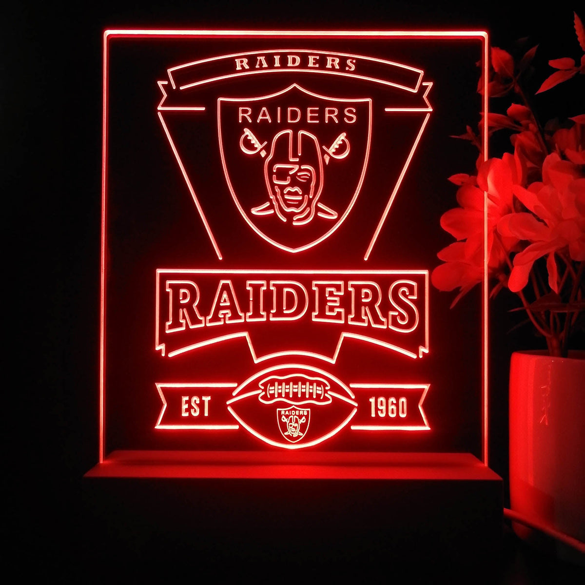 Las Vegas Raiders Neon Pub Bar Sign LED Lamp | PRO LED SIGN