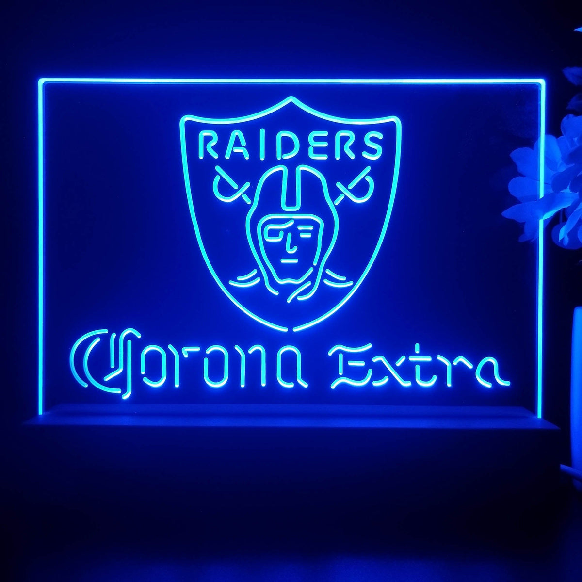 Corona Extra Bar Oakland Raiders Est. 1960 Neon Pub Bar Sign LED Lamp ...