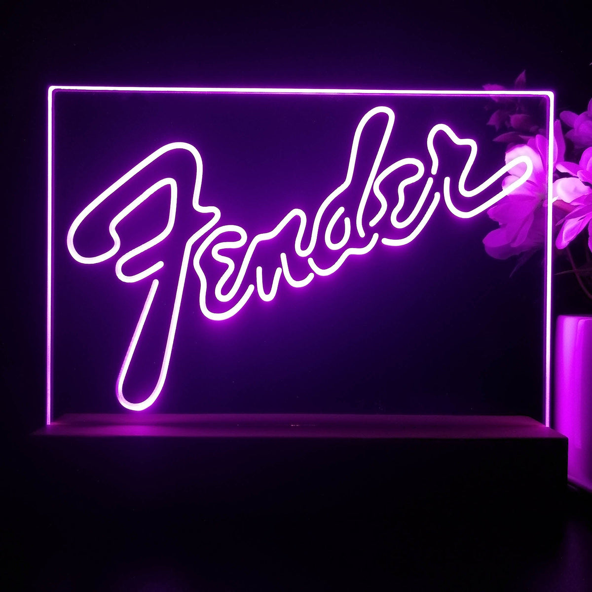 Fender Guitar Neon Sign Table Lamp Display | PRO LED SIGN