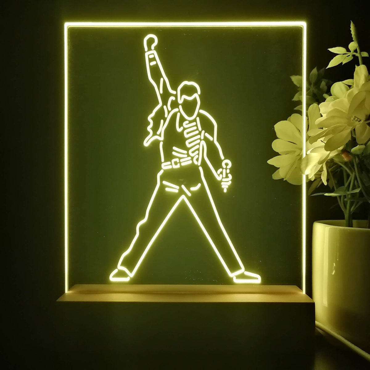 Freddie Mercury Neon Sign Table Lamp Display | PRO LED SIGN