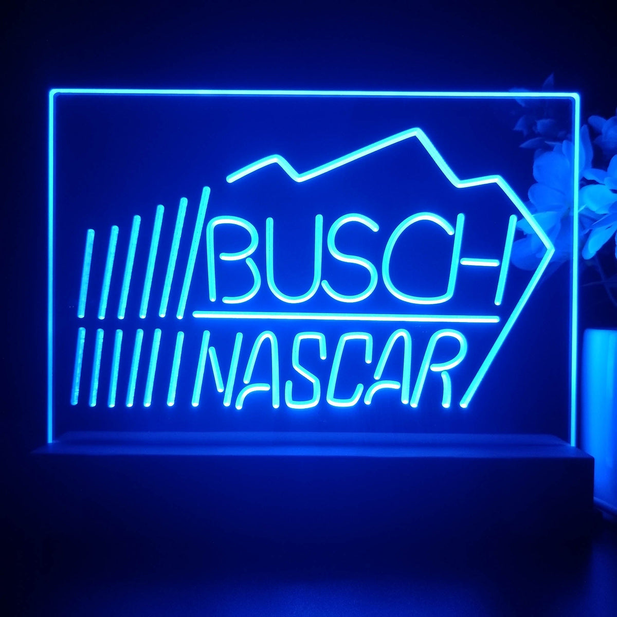Busch Nascar Beer Racing Car Bar Neon Sign Table Lamp Display | PRO LED ...