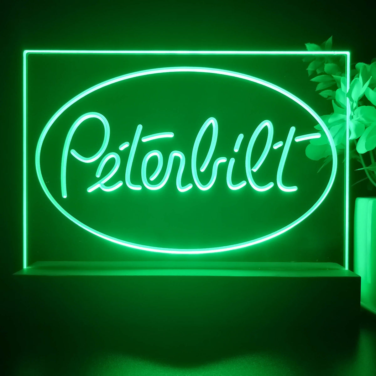 Peterbilt Car Transport Bar Neon Sign Table Lamp Display | PRO LED SIGN