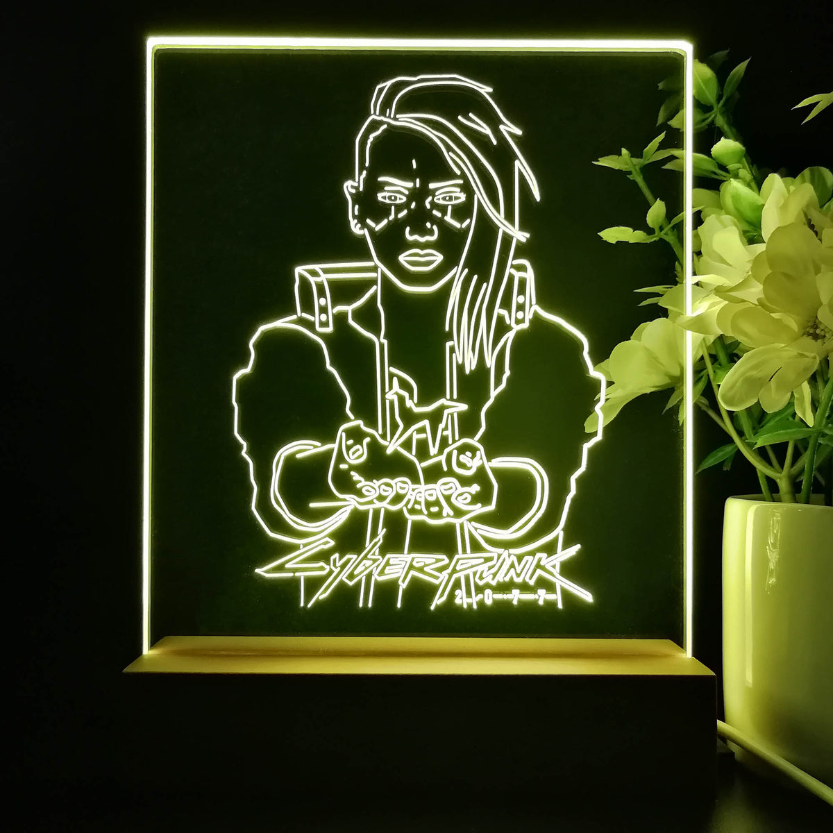 Cyberpunk 2077 Johnny Gamer Tag LED Sign Lamp Display | PRO LED SIGN