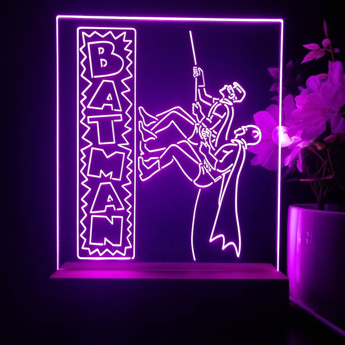 Batman & Robin Neon Sign Table Lamp Display | PRO LED SIGN