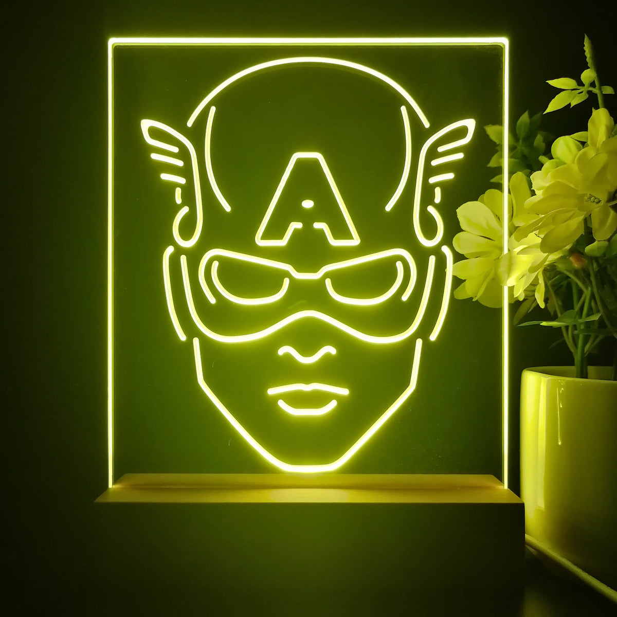 Captain America Neon Sign Table Lamp Display | PRO LED SIGN