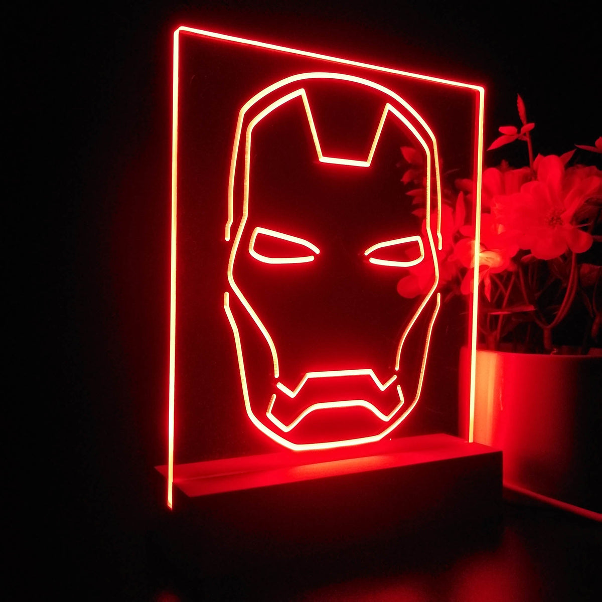Iron Man Mask Marvels Neon Sign Table Lamp Display | PRO LED SIGN