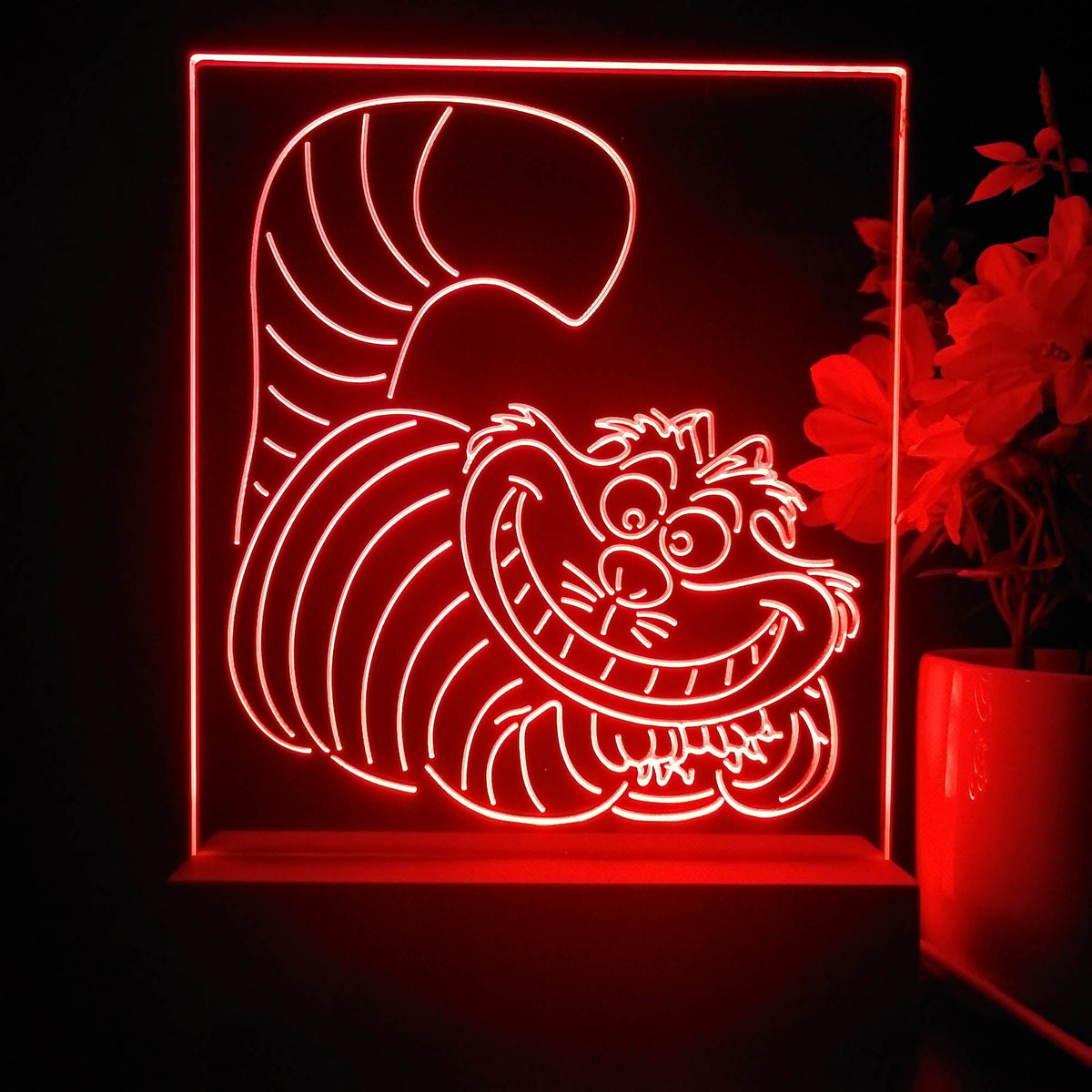 The Cheshire Cat Alice in Wonderland Neon Sign Table Lamp Display | PRO ...