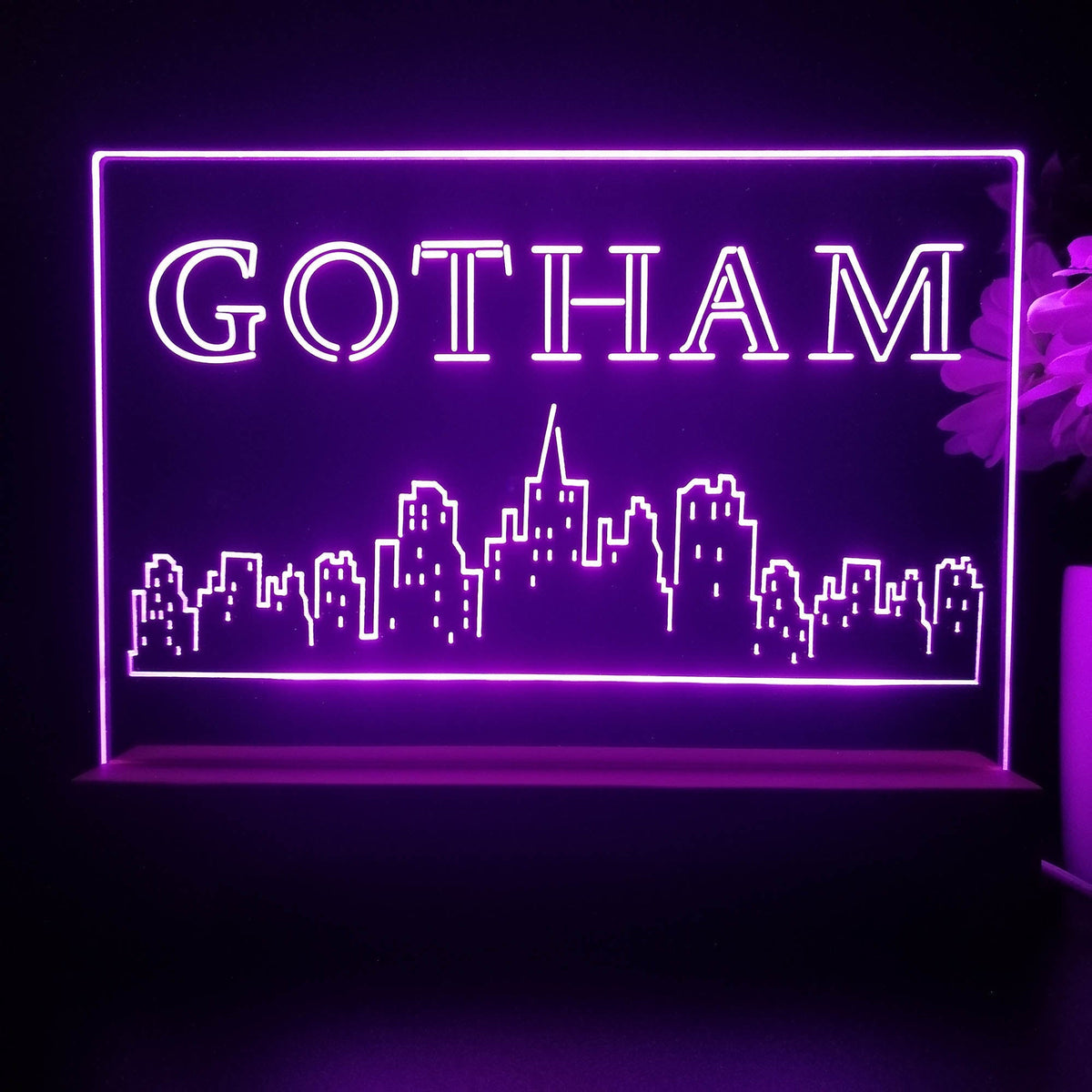 Gotham Neon Sign Table Lamp Display | PRO LED SIGN
