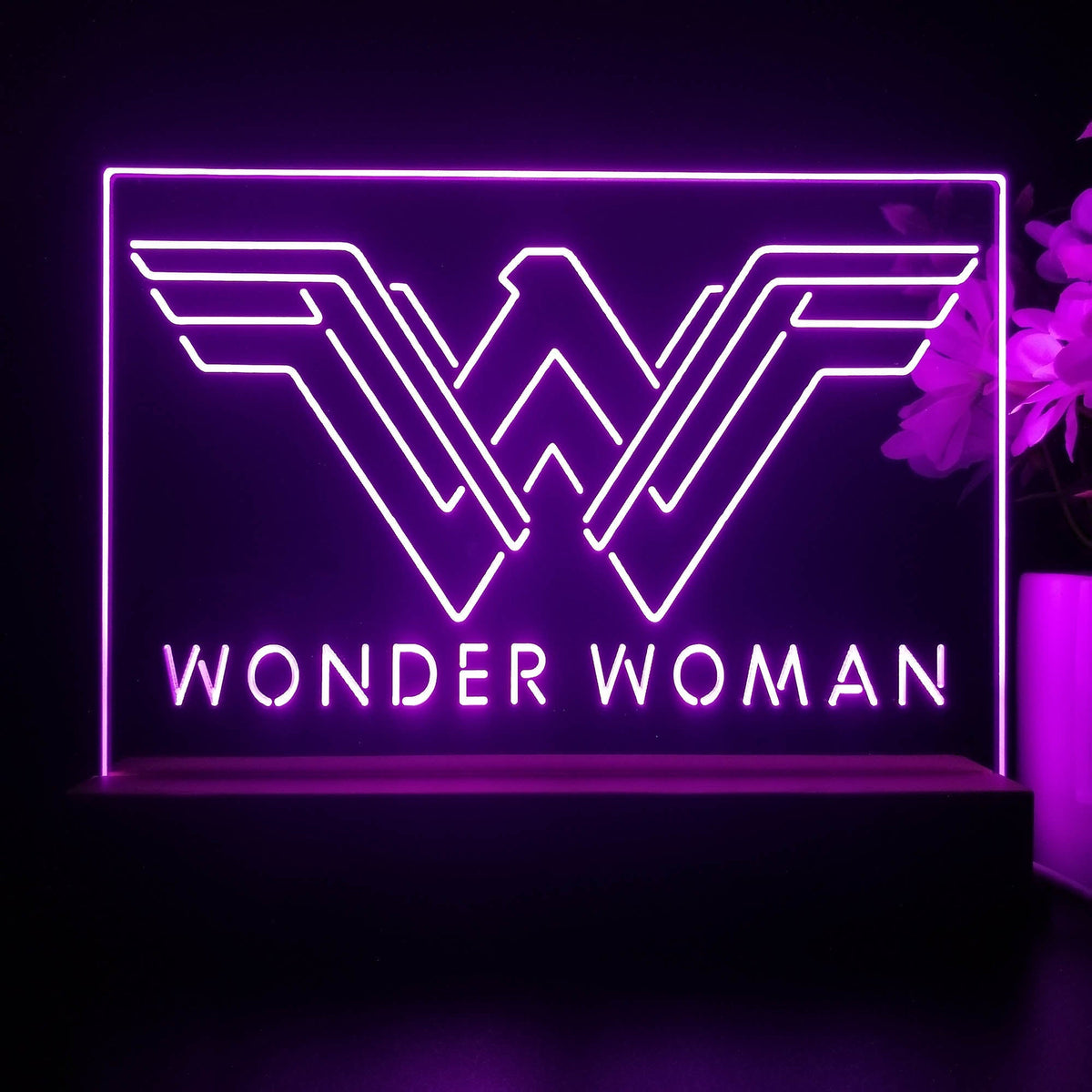 Wonder Woman Neon Sign Table Lamp Display | PRO LED SIGN