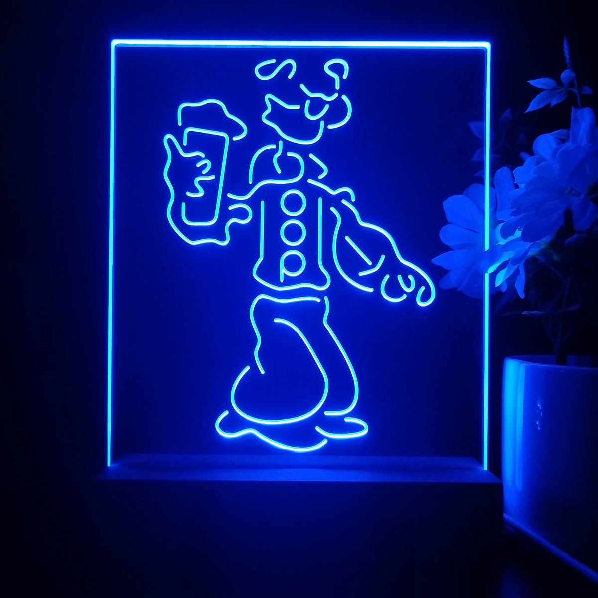 Popeye Cartoon Neon Sign Table Lamp Display | PRO LED SIGN