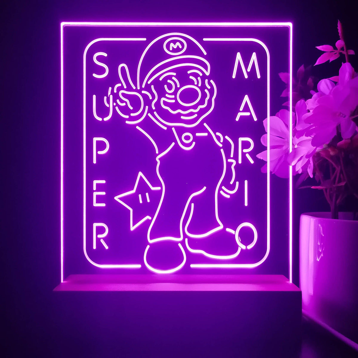 Super Mario Neon Sign Table Lamp Display | PRO LED SIGN