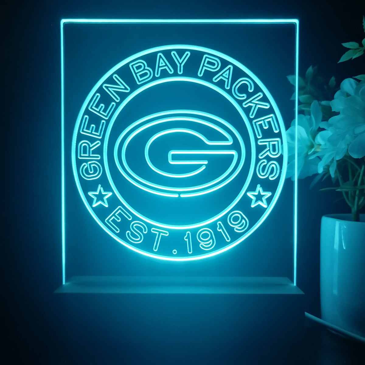 Personalized Green Bay Packers Neon Sign Table Lamp Display | PRO LED SIGN